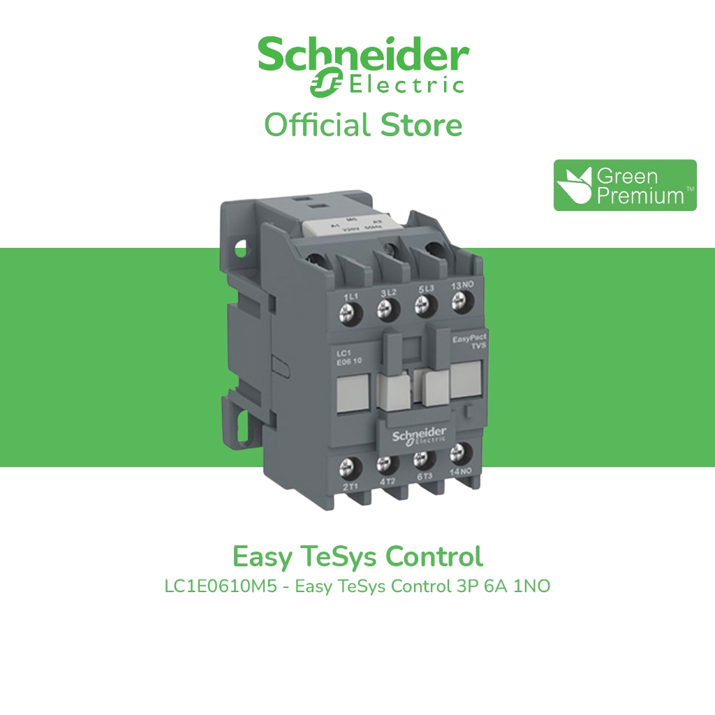 Schneider Electric Contactor, รุ่น EasyPact TVS, 3P(3NO), AC-3,