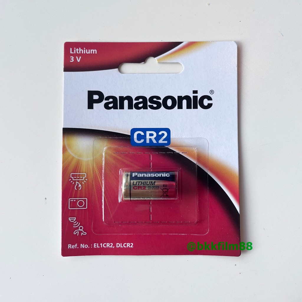 ถ่าน Panasonic CR2 ถ่านลิเที่ยม สำหรับ กล้อง กล้องฟิล์ม ไฟฉาย ของแท้ ของใหม่ แบ็ต Lithium ...