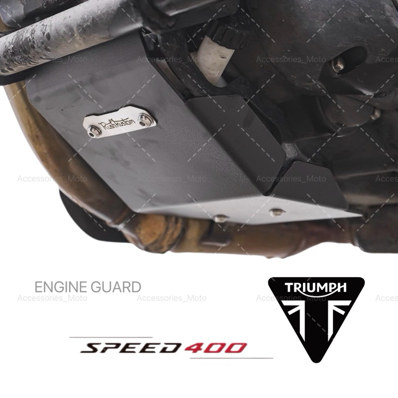 กันแคร้ง RUSH Kustom สำหรับ Triumph Speed 400 !!ใส่ Scrambler 400 ...