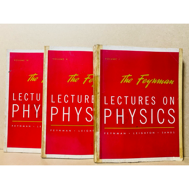 หนังสือมือสอง “The Feynman Lectures on Physics” (ตำราฟิสิกส์ของไฟน์แมน) ครบชุด 3 เล่ม | Shopee ...