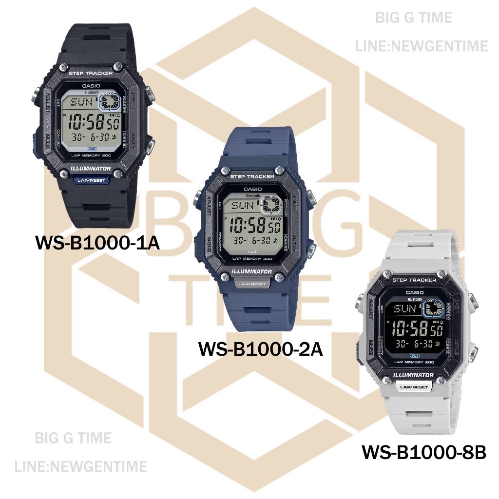 New 2024 นาฬิกา Casio WS-B1000Series ของแท้ รุ่น WS-B1000-1A/WS-B1000 ...