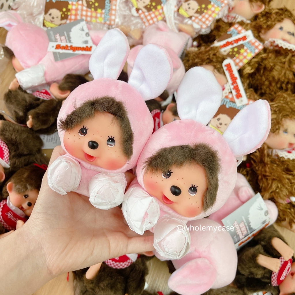 (พร้อมส่ง) ตุ๊กตา Laying Bunny Monchhichi 20cm ของแท้100% จากญี่ปุ่น ...