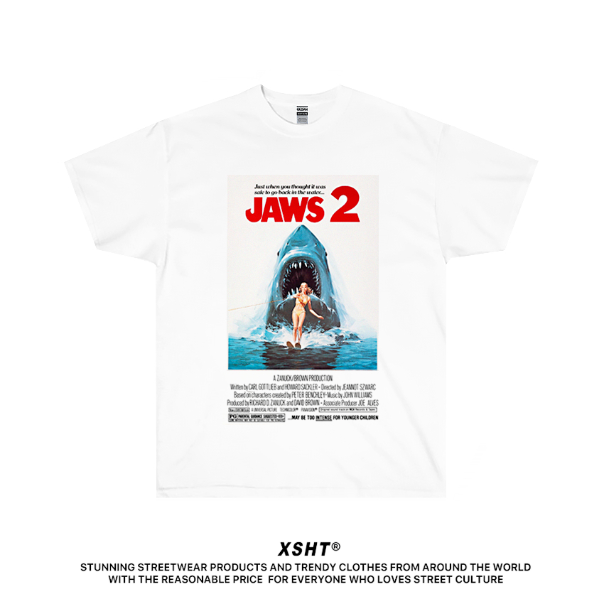 🔥พร้อมส่ง🔥 เสื้อ Jaws 2 (1978) Poster Tee - White (ขาว) by XSHT ...