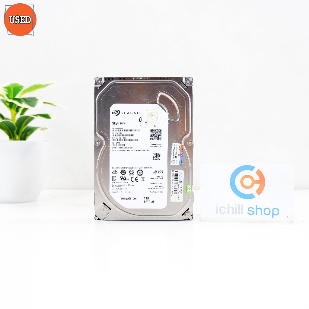HDD (ฮาร์ดดิสก์) SEAGATE SKYHAWK 1TB (ST1000VX001) P14419 | Shopee Thailand