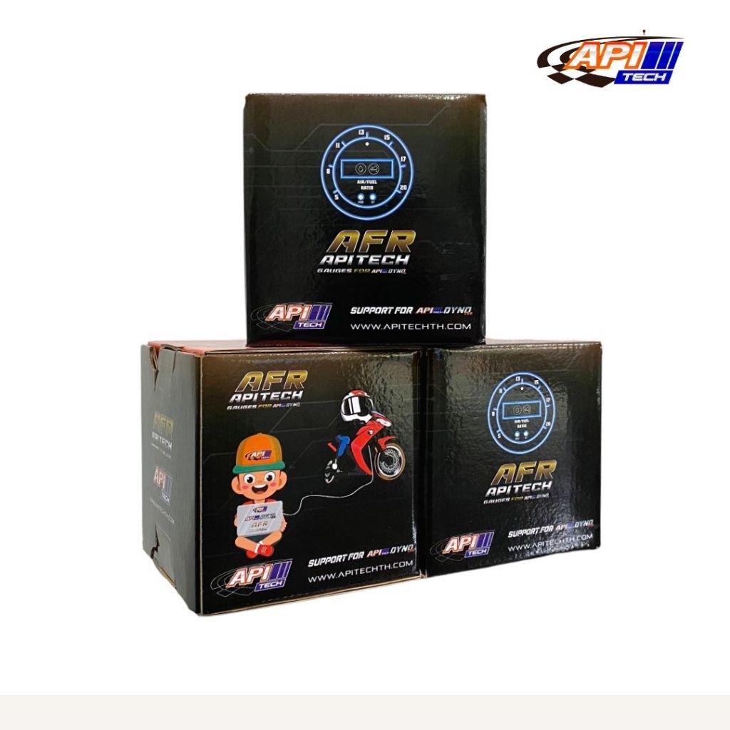 API Tech AFR GAUGES เซนเซอร์ AFR - เกจวัดอัตราส่วนอากาศและน้ำมันเชื้อเพลิง แม่นยำสูง | Shopee ...