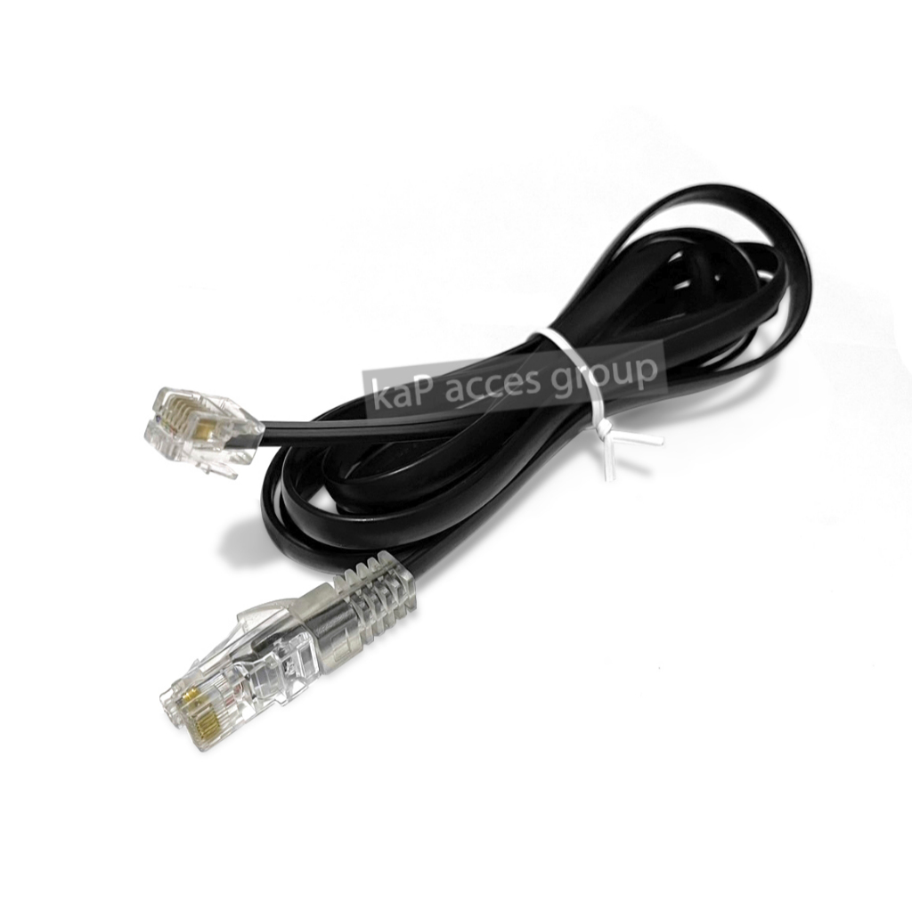 สายโทรศัพท์ เคเบิ้ล 6P6C RJ12 6 Pin ถึง RJ45 8P6C 8 Pin Lan Modular ...