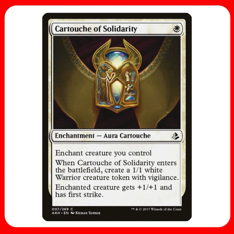 [MTG] Cartouche of Solidarity [AKH] [WHITE] [COMMON] [NORMAL] [ENG ...
