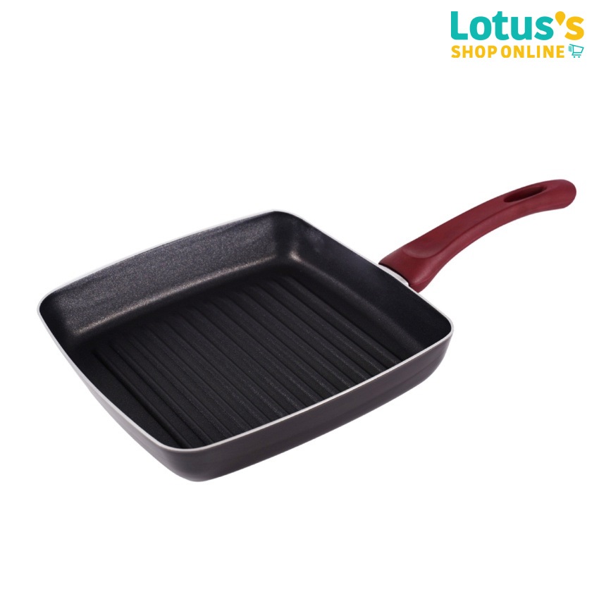 ซีกัล กระทะย่าง สี่เหลี่ยม นิวคลาสสิค ขนาด 24 ซม. SEAGULL GRILL PAN NEW ...