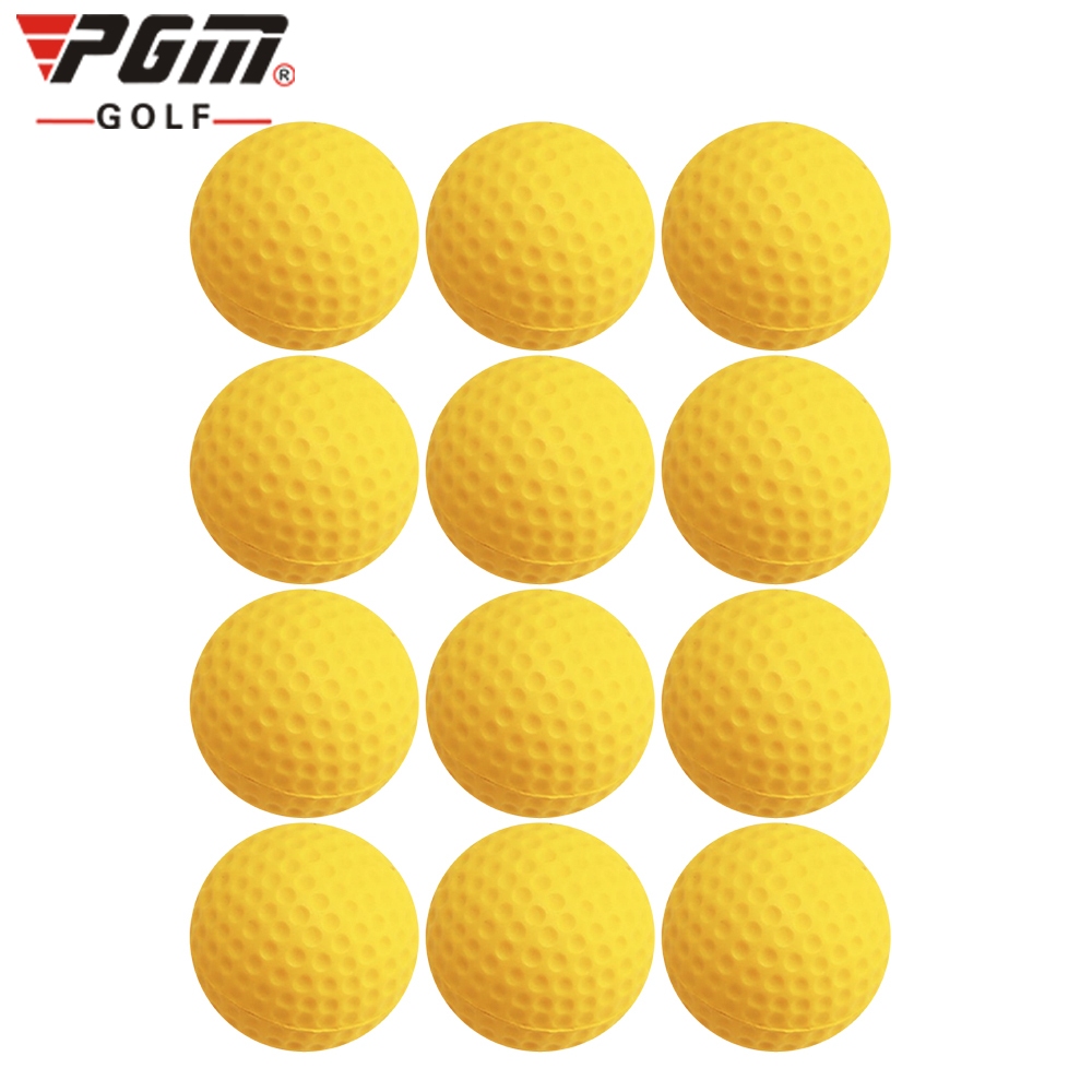 PGM (Q008) 12Pcs X Practice PU Golf Ball ลูกกอล์ฟ พียู สำหรับฝึกซ้อม สีเหลือง | Shopee Thailand