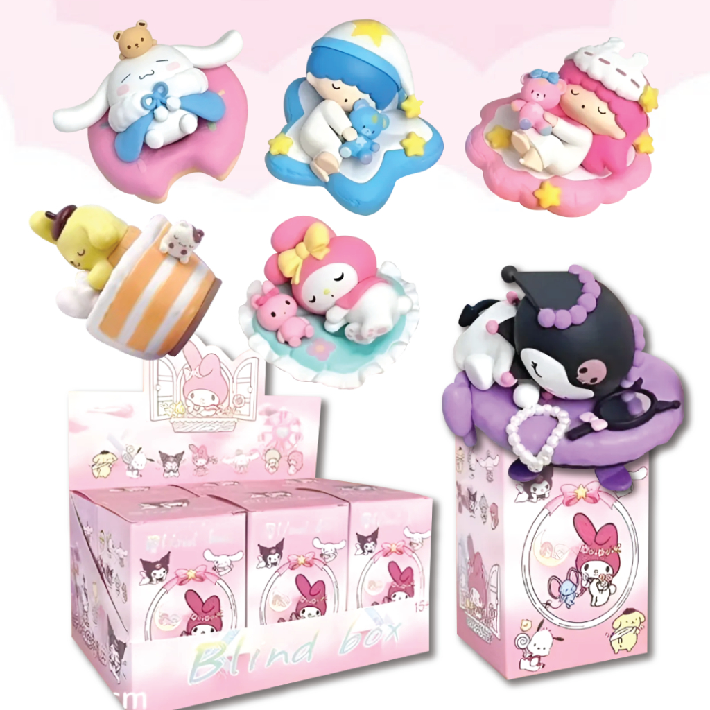 กล่องสุ่มโมเดลตัวการ์ตูนคละแบบ Sanrio Blind Box Multiple Series เซ็ท 6 ...