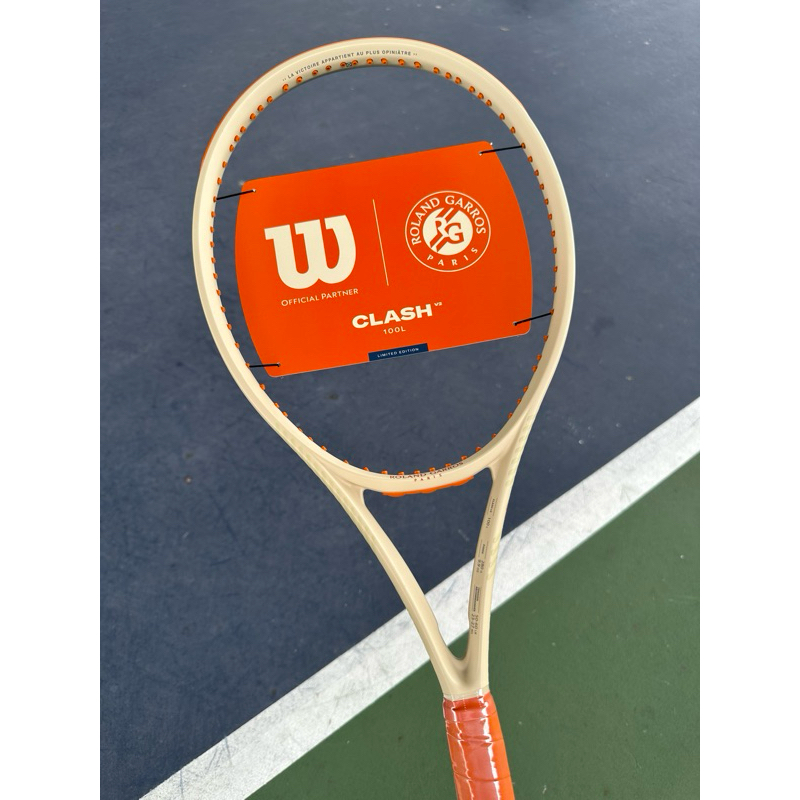 ไม้เทนนิส WILSON CLASH 100L ROLAND GARROS 2024 (สินค้าสั่งขึ้นเอ็นตามออ ...