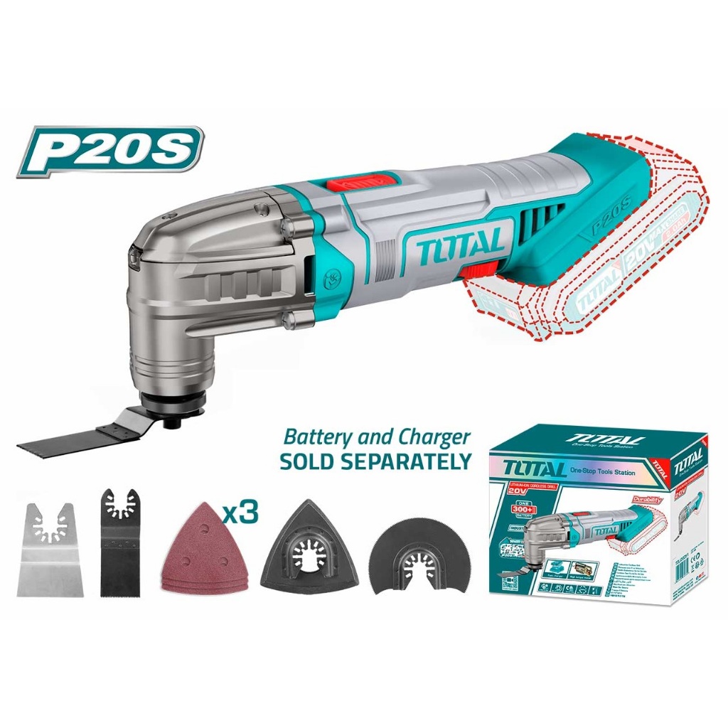 TOTAL TMLI2022 เครื่องตัด-ขัด เซาะ อเนกประสงค์แบตเตอรี่ไร้สาย 20V ...