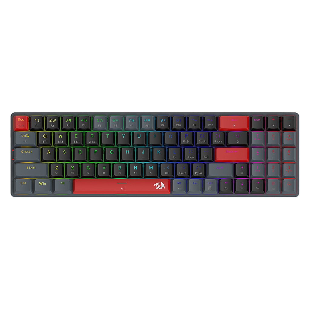 Redragon K626 ASHE PRO 75% Wireless RGB Gaming Keyboard, 3-Modes BT 2 ...