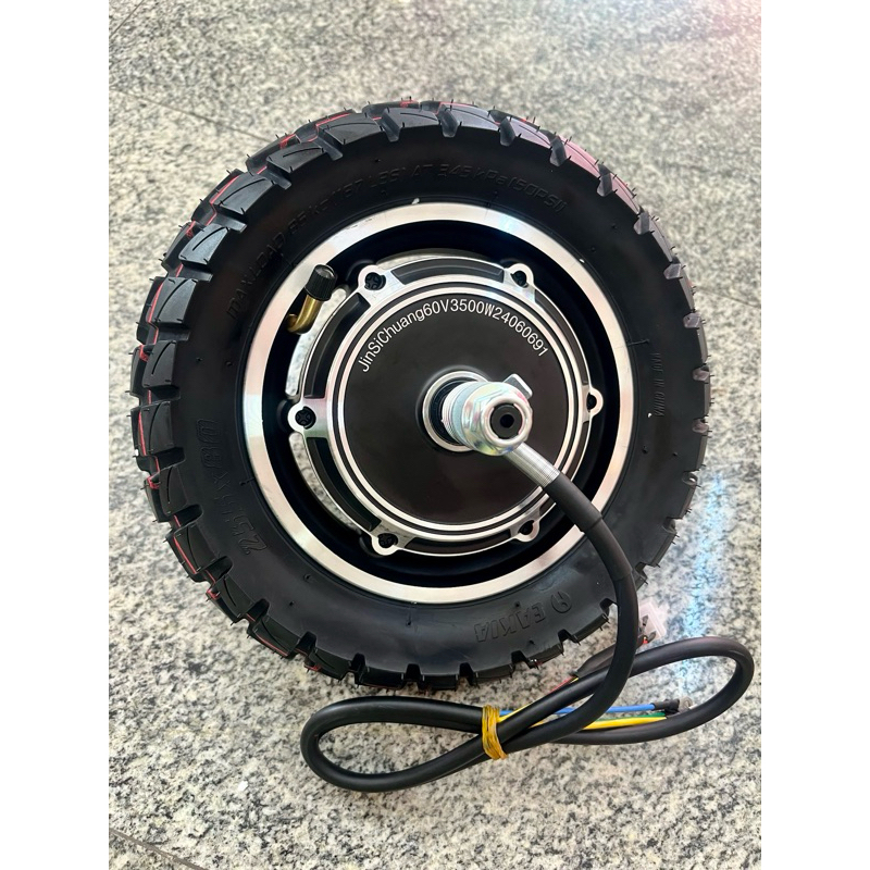 ล้อพร้อมยาง Jin Si Chuang 60V3500W ขอบ 6" วัดรวมยาง 10" สำหรับรถสกู๊ตเต ...