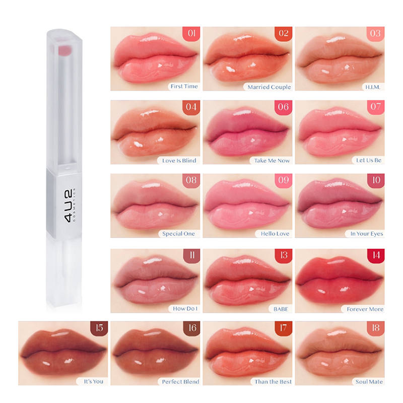 4U2 Better Half Duo Lip 2in1 โฟร์ยูทู เบทเทอร์ ฮาล์ฟ ดูโอ้ ลิปสติก ลิปแ ...