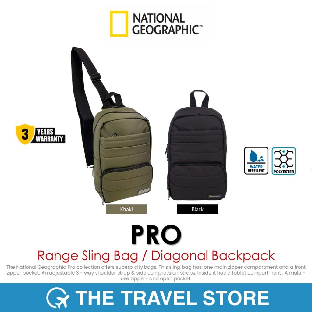 NATIONAL GEOGRAPHIC Pro Range Sling Bag / Diagonal Backpack (N00726 ...