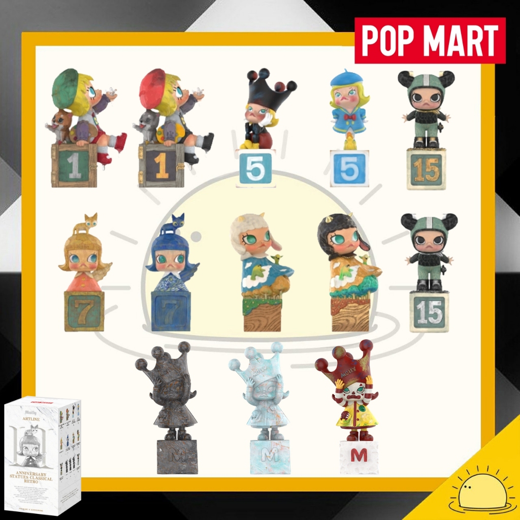 POP MART Molly Anniversary Statues Classical Retro 2 (แบบสุ่ม) | Shopee ...