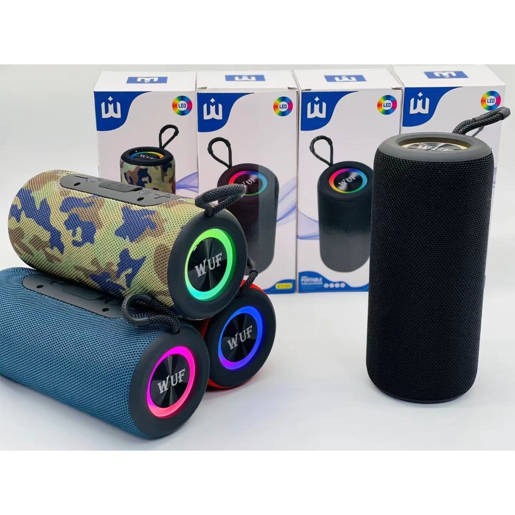 WUF-W35 Speaker ลำโพงบลูทูธ ลำโพงไร้สาย มีไฟ LED เสียงได้ เสียงดัง ...