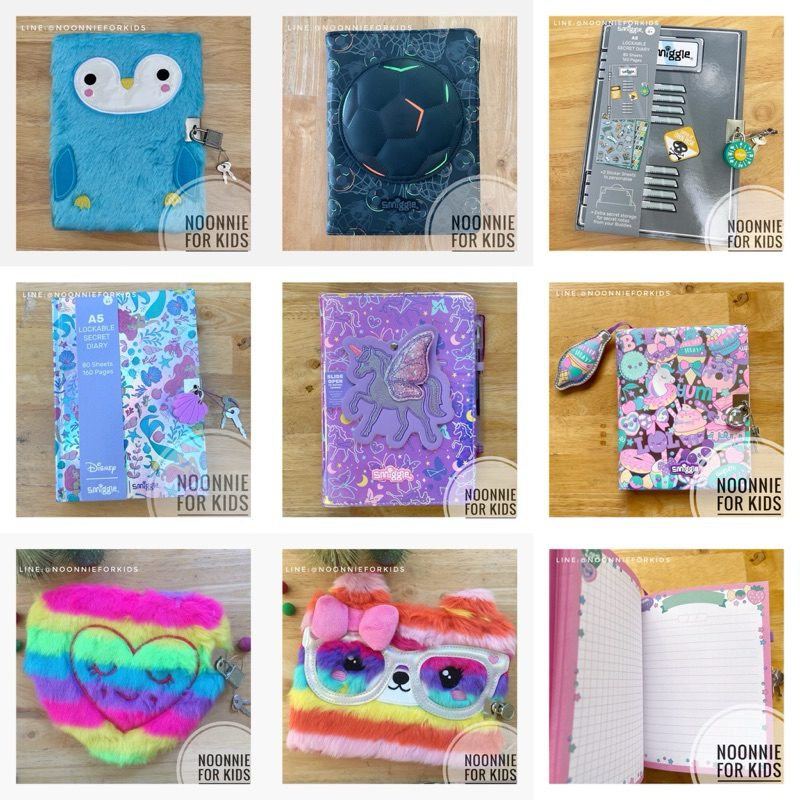 สมุดโน้ตล็อกได้ Smiggle A5 Lockable Notebook | Shopee Thailand