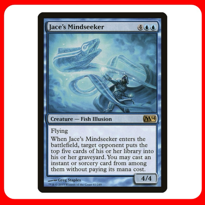 [MTG] Jace's Mindseeker [M14] [BLUE] [RARE] [NORMAL] [ENG] (การ์ดเมจิค ...