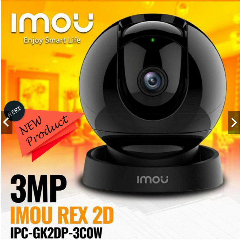 IMOU Rex 2D กล้องจงวรปิด CCTV 3MP Wi-Fi Camera ครอบคลุม 355° มีไมค์ ...
