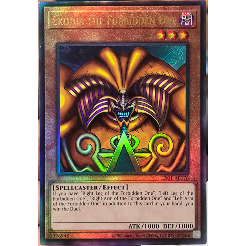 Yugioh Asia-Eng [ES01-AE076] Exodia the Forbidden One (Ultimate Rare ...