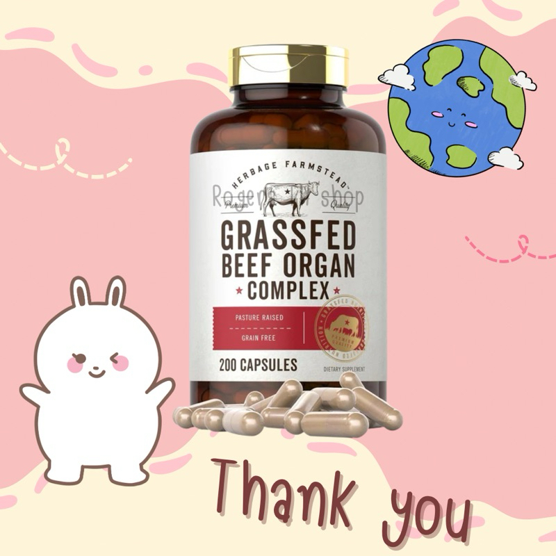 Carlyle Grass Fed Beef Organs 3250 mg Caps Desiccated Liver, Kidney ...