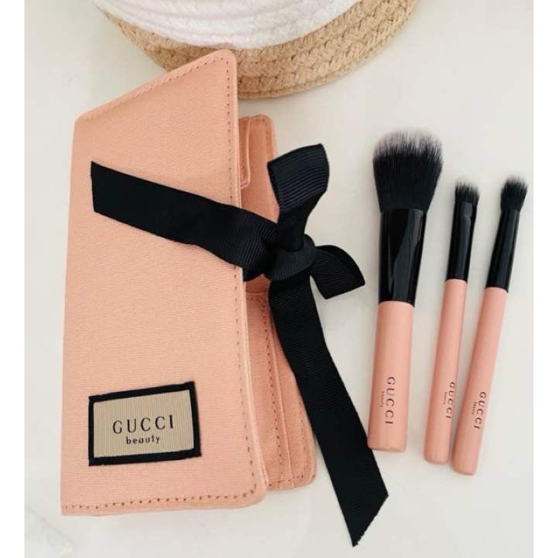 🌸 Gucci Beauty Travel Brush Set 3 Pcs. | Shopee Thailand