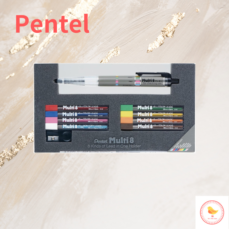 Pentel Multi 8 Set PH802ST, contains 8 color refills Mechanical Pencil ...