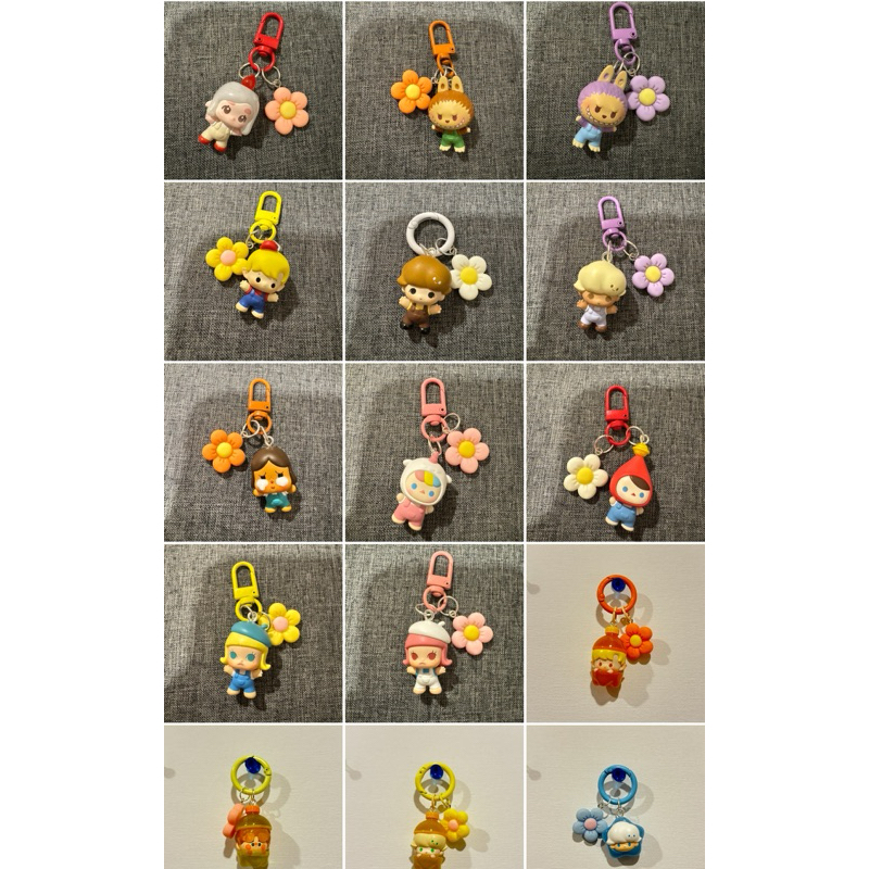 พวงกุญแจ Pop bean Popmart crybaby Labubu Dimoo Molly >> สั่งผ่าน Video ...