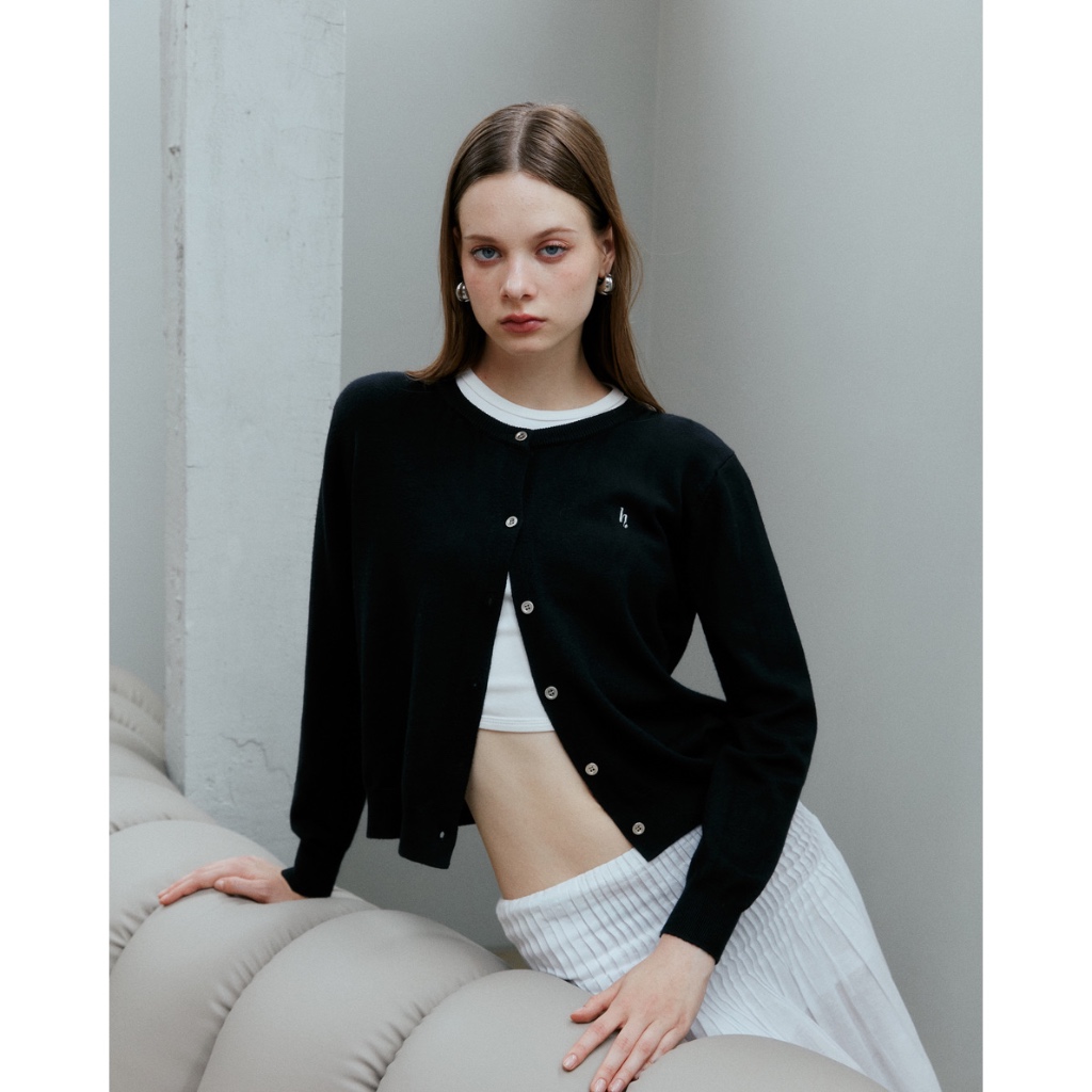 (สี Ruby Red Pre-order จัดส่ง 08/11) Hounddown - Cimer Knitted Cardigan ...