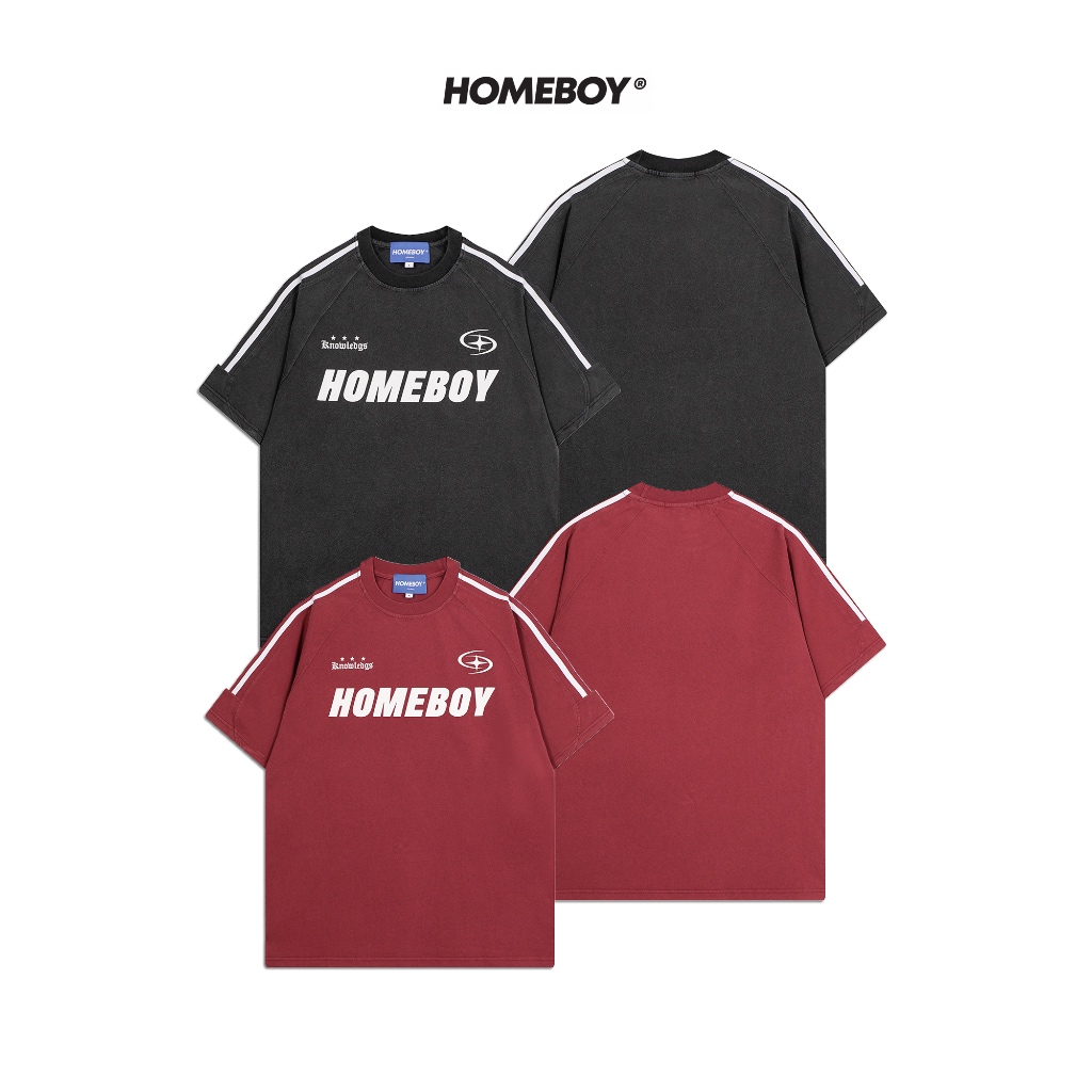 HOMEBOY เสื้อยืด UNISEX ลาย HB.PALACE - BLACK/RED | Shopee Thailand