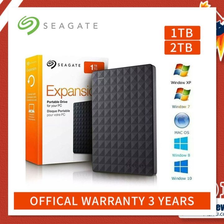 Seagate External Harddisk 2TB/1TB USB3.0 Hard Drives HDD ฮาร์ดไดรฟ์ ...