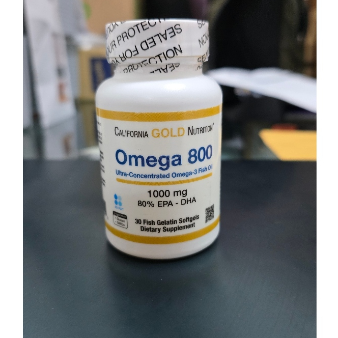 California Gold Nutrition, Omega 800 สติกเกอร์แบบเก่า EXp 08/2026 ...