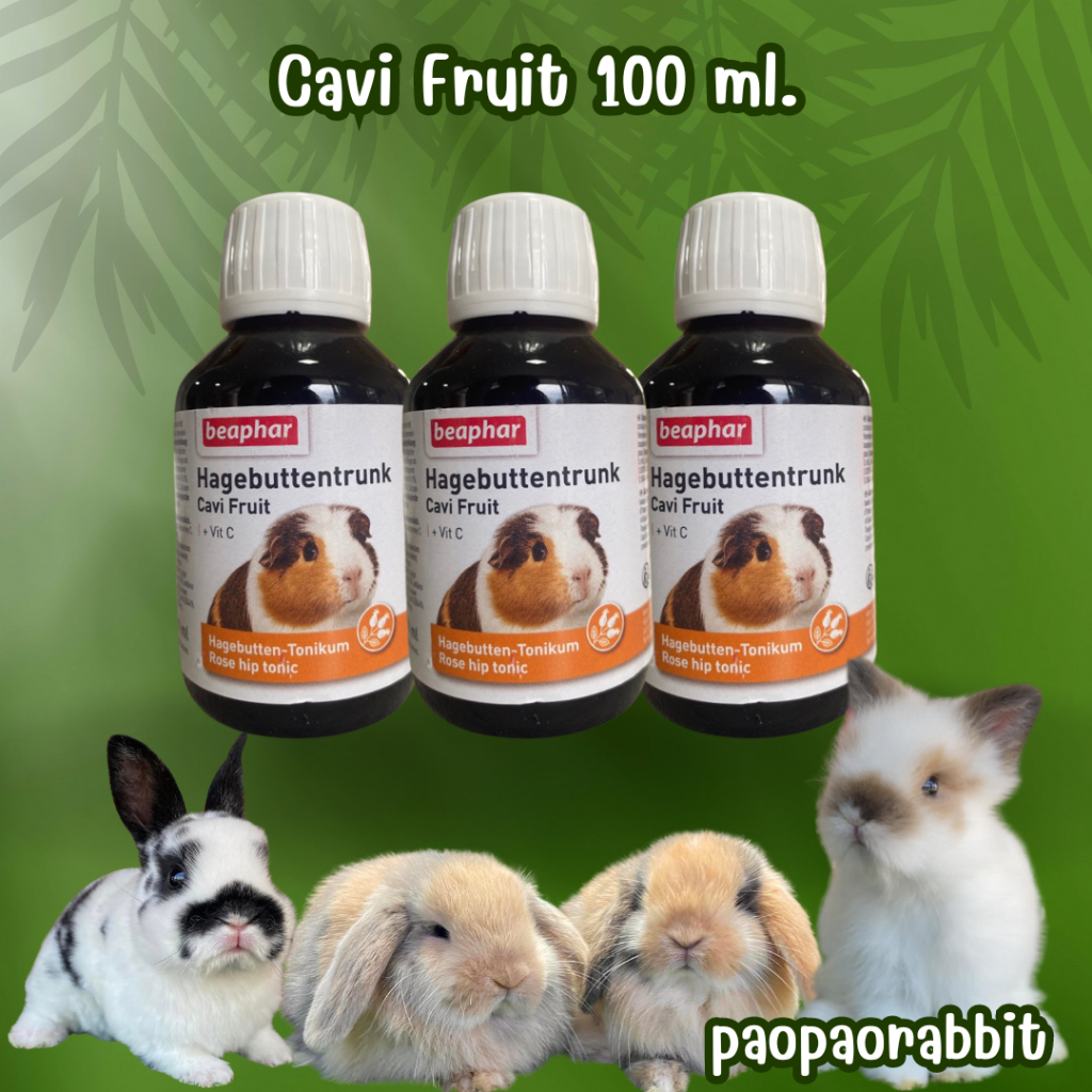 Cavi Fruit วิตามินซีเข้มข้นแบบน้ำ สำหรับแก้สบี้และกระต่าย(beaphar ...