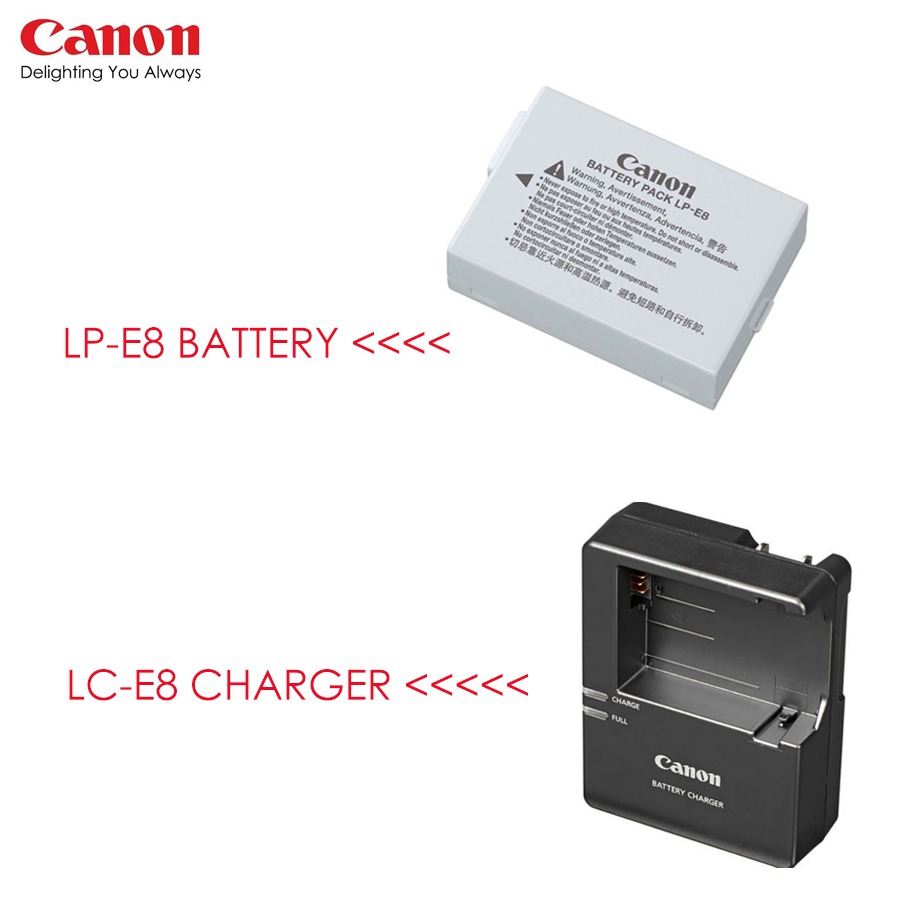 Canon Battery LP-E8 / Cherger LC-E8 (ของแท้ 100%) | Shopee Thailand