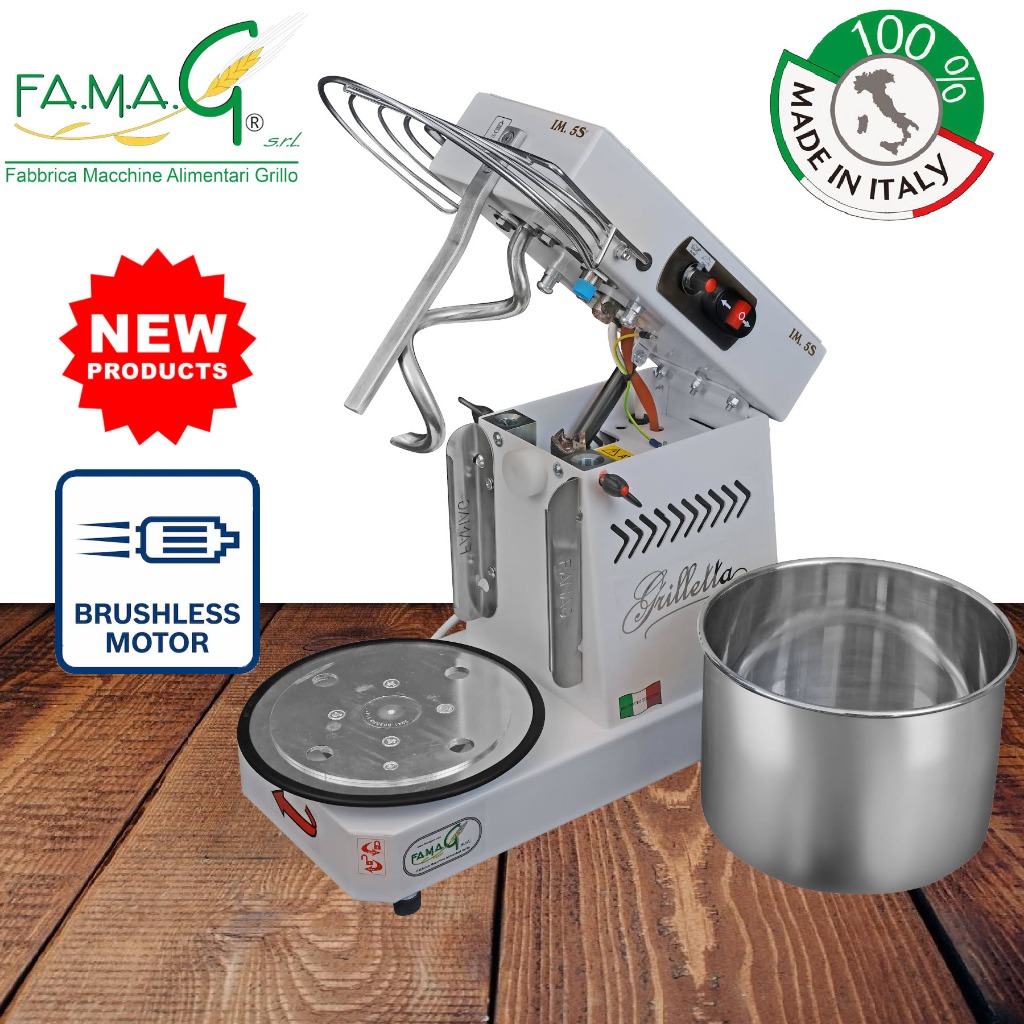 FAMAG เครื่องนวดแป้ง IM5/S/10V HH NEW MODEL BRUSHLESS!! White Spiral ...