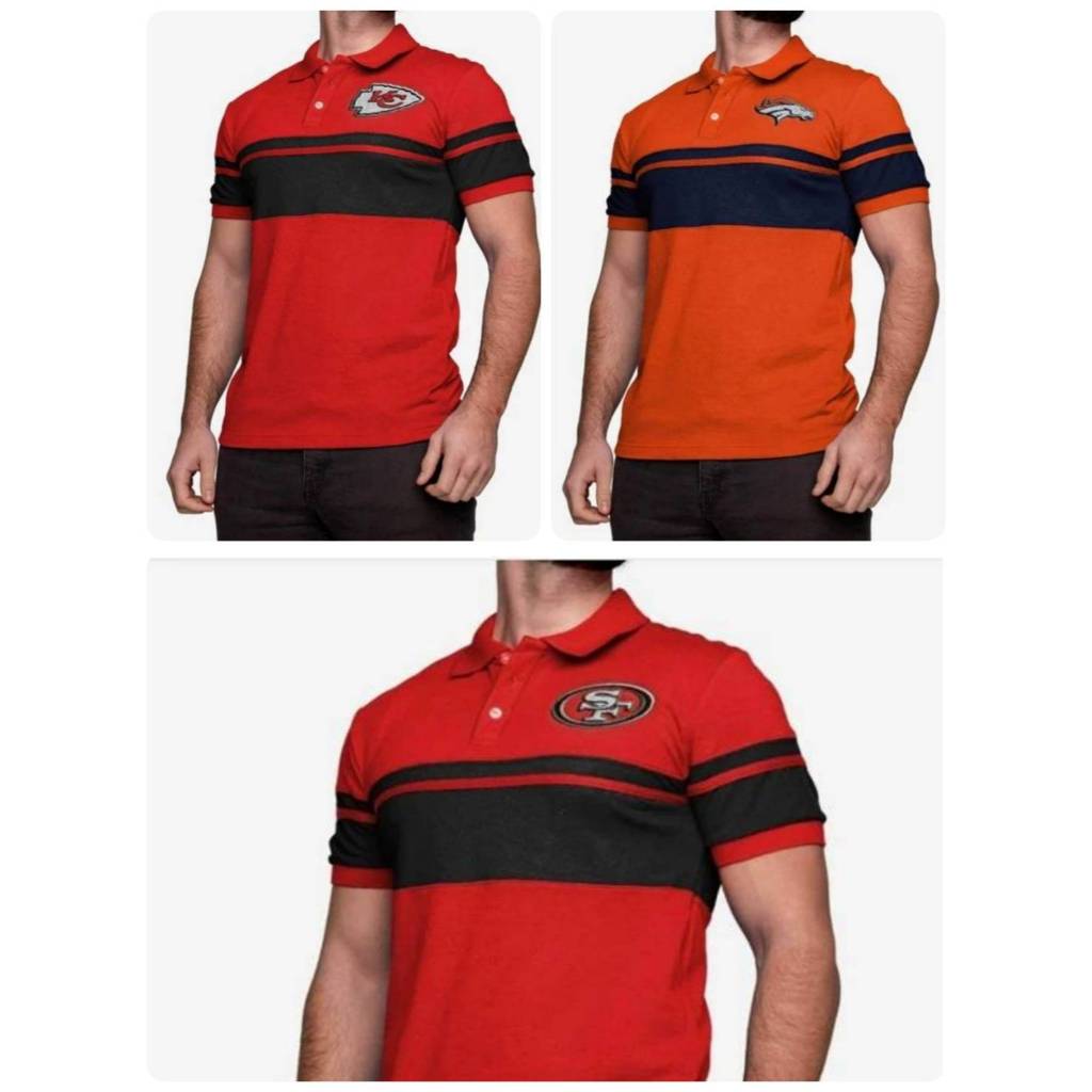 NFL Team Apparel Polo Shirt เสื้อโปโลงานแท้ NFL | Shopee Thailand