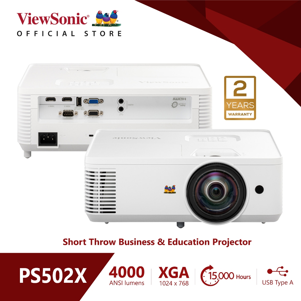 ViewSonic PS502X 4,000 ANSI Lumens XGA Short Throw Business & Education ...