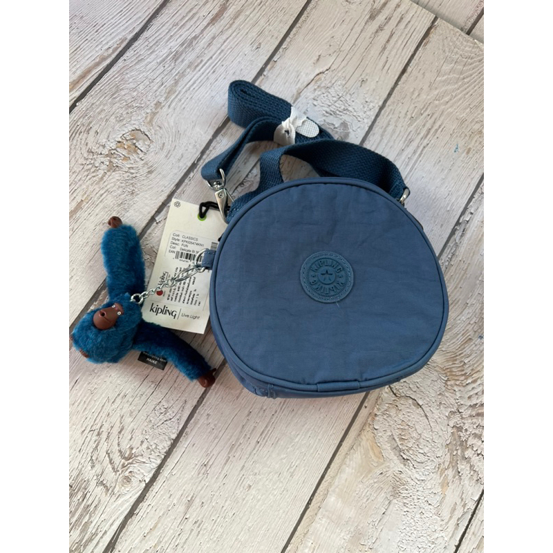 Kipling Fun Delicate Blue 360 mini handbag ห่วงหมอง 1 ข้าง | Shopee Thailand