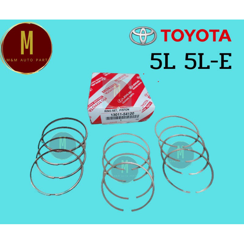 แหวนลูกสูบ TOYOTA 5L 5L-E (size STD)HILUX TIGER 3000CC 8V LN147 LN152 ...