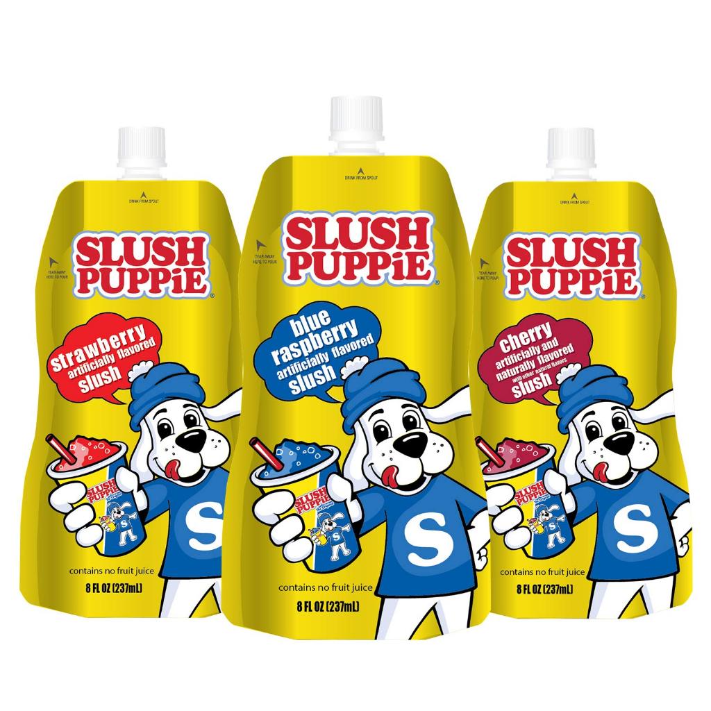 Slush Puppie Blue Raspberry Flavor Slushy 237ml. / เกล็ดน้ำแข็ง รสบูลรา ...