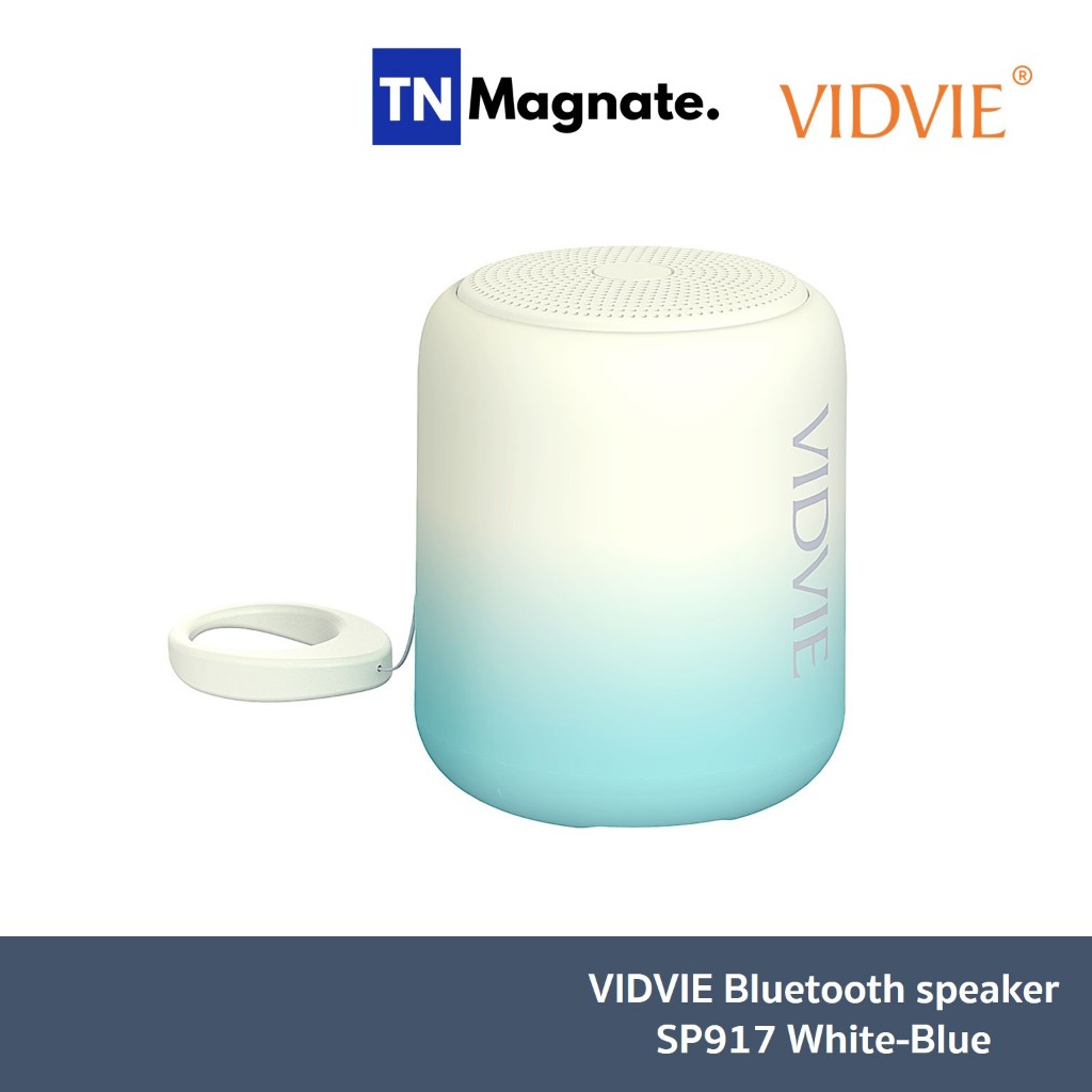 [ลำโพงบลูทูธ] VIDVIE Bluetooth speaker SP917 White-Blue | Shopee Thailand