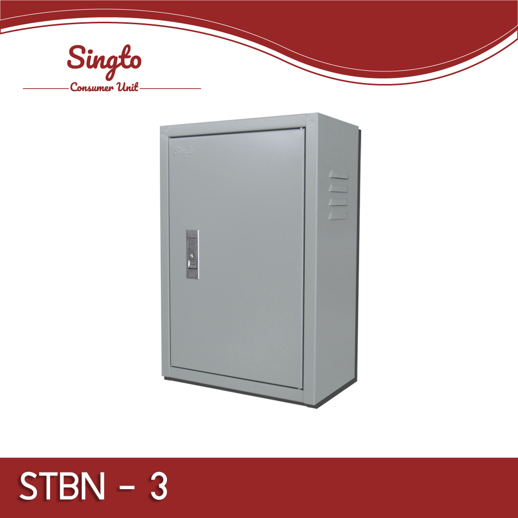ตู้เหล็ก Singto ถูกที่สุด‼️ ตู้เหล็ก รุ่น STBN-3 ขนาด 400x570x200 mm. IP30 ตู้สวิตช์บอร์ด IP30 ...