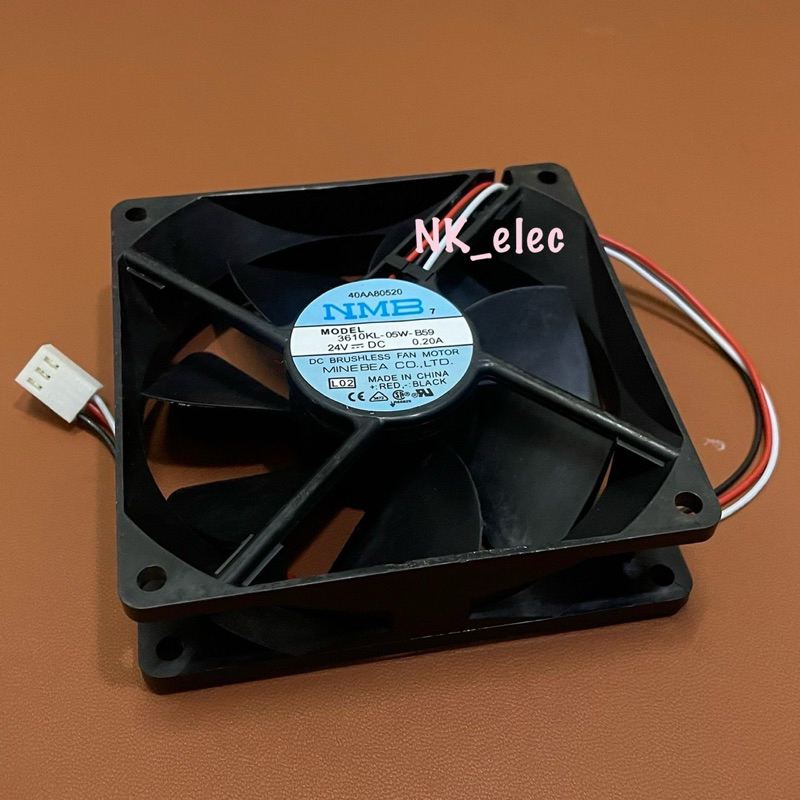 3610KL-05W-B59 24VDC 0.20A 90*90*25MM 3สาย พัดลมเครื่องFANUC | Shopee ...