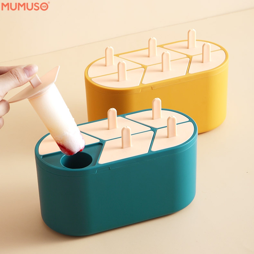 Nuodi กล่องทำไอติม พิมพ์ทำไอติม DIY ที่ทำไอติมเเท่ง กล่องไอติม Handmade ดีต่อสุขภาพ ใช้งานง่าย ...