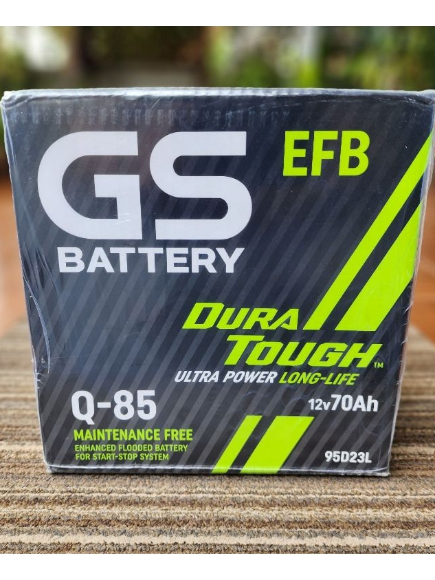 GS Battery Q85 ระบบ Start-Stop แบตรถยนต์ แบตรถเก๋ง 70 แอมป์ ไฟแรงใหม่จากโรงงาน | Shopee Thailand
