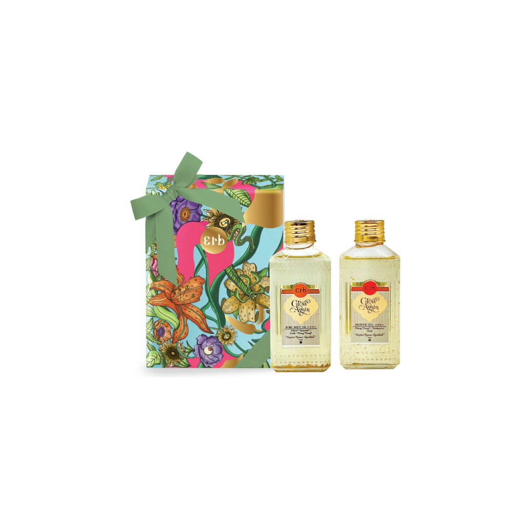ERB GLOW AGAIN COUPLE GIFT SET เซตผลิตภัณฑ์บำรุงผิวกาย สูตรสำหรับผิวแห้ง ผลิตปี2023 | Shopee ...