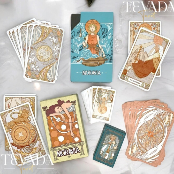 Moravia Tarot ไพ่มอเรเวีย ไพ่โมราเวีย ขอบทองแดง ไพ่ทาโรต์ ไพ่ทาโร่ ไพ่ ...