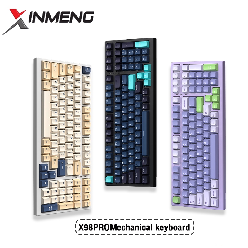 XINMENG X98 Pro คีย์บอร์ดไร้สาย Mechanical keyboard โครงสร้าง gasket 3 ...